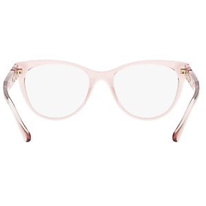 Versace Prescription Eyewear Frames 0VE3304 5339 Transparent Pink Cat Eye 53mm