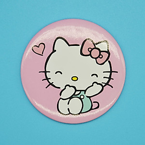 7 PCS Kitty Makeup Brush with Kitty Cat Mirror-Cosmetic Makeup Brush Set Tool Kit Set Brush Set Best Gift for Young Girl Women