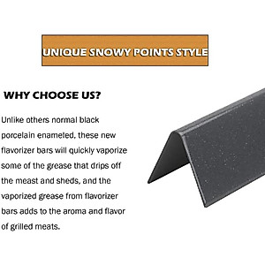 QuliMetal 18.7" Cooking Grates and 17 Inch Flavorizer Bars for Weber Genesis II/LX 400, Genesis II E410, E435, S435 (2017 and Newer) Series Gas Grills