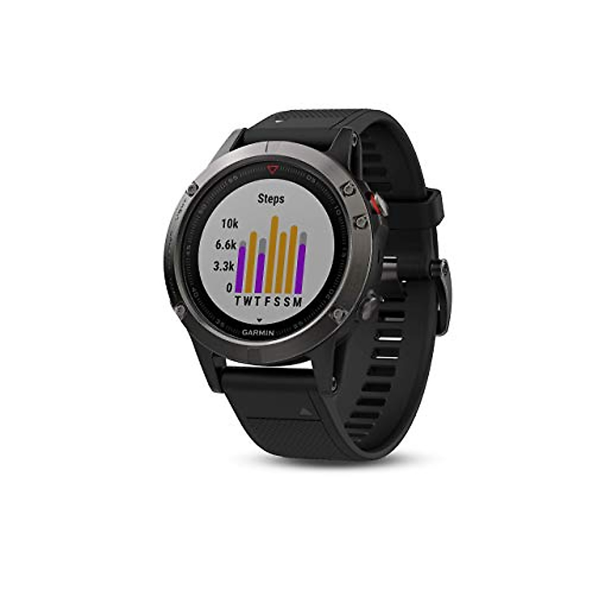 Garmin fēnix 5, Premium and Rugged Multisport GPS Smartwatch, Slate Gray/Black Band, 47 MM