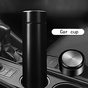 Insulated Cup-Stainless Steel Vacuum Coffee Mug,Flask Leak Proof Water Bottle,Double Wall Sport Travel Mug,Keep Cold & Hot 12 Hours BPA Free 17oz (Black)