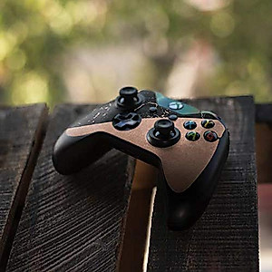 Skinit Decal Gaming Skin Compatible with Xbox One Controller - Originally Designed Black and Rose Gold Marble Split Design