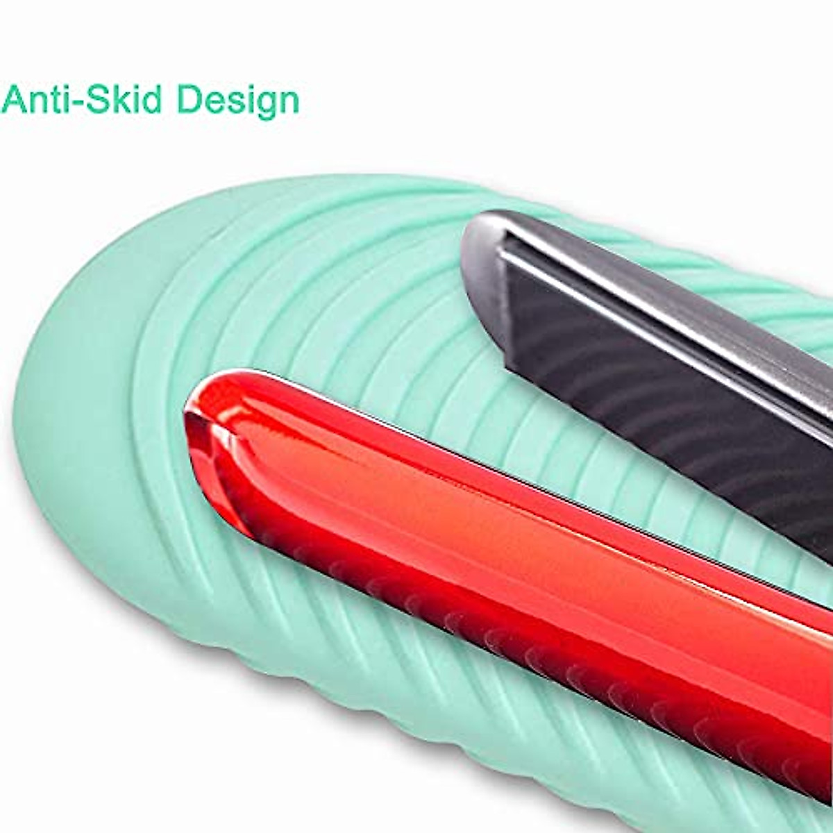 Heat Resistant Mat for Curling Iron, Flat Iron Silicone Mat Pouch for Hair Straightener, Portable Travel Curling Iron Holder for Crimping Iron, Curling Wand, Waving Iron and Hot Hair Styling Tools