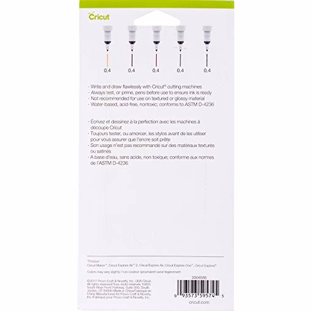 Cricut Fine Point Pen Set, Tapestry