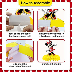 Centerpiece Table Decorations Set of 9 pcs Birthday Decorations – Versatile Paper Honeycomb Decorations for Birthday Party, Baby Shower, Kids Parties – Easy Assembly Party Decorations