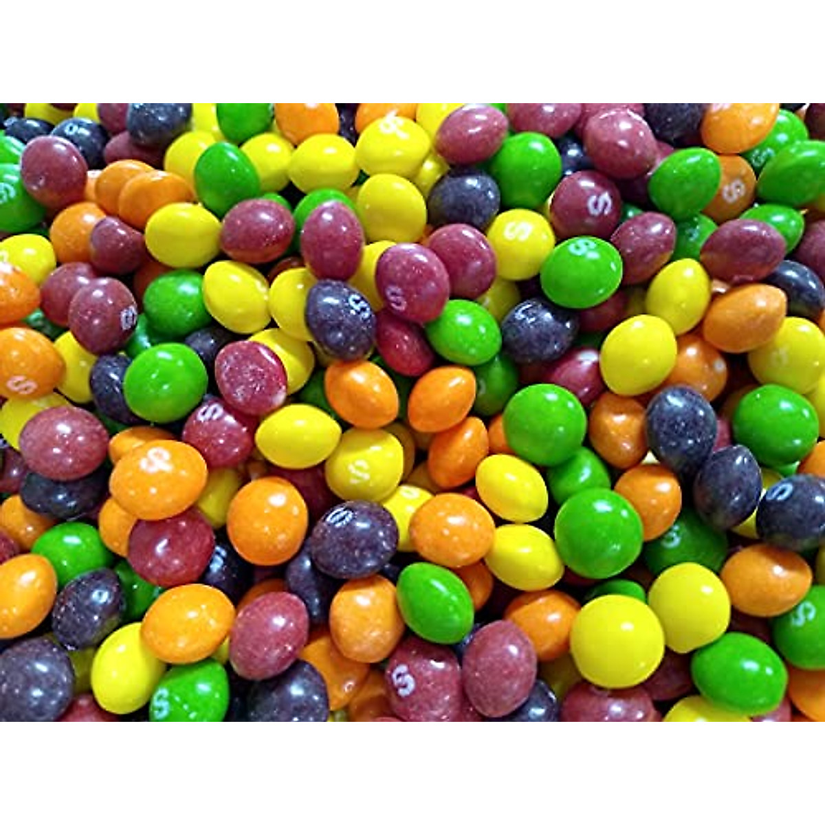 2 lbs of Fresh Delicious Grape Green Apple Lemon Orange Strawberry. Bulk Chewy Hard Shelled Candy