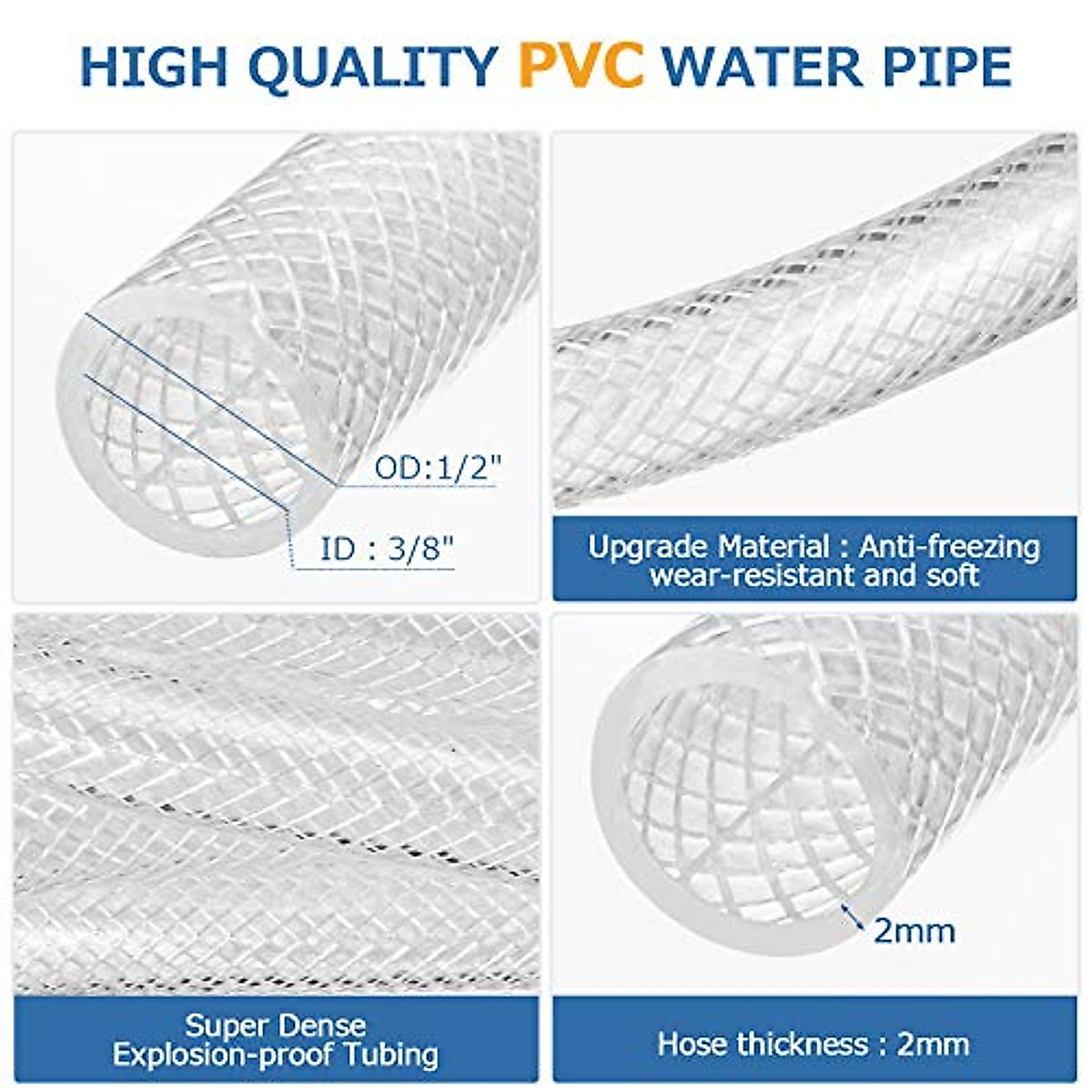 GOTGELIF Micro Drip Irrigation Kit,40+2m/138ft Garden Irrigation System with Adjustable Nozzle Sprinkler Sprayer&Dripper Automatic Patio Plant Watering Kit Misting Cooling System for Greenhouse, Lawn