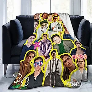 Blanket Tanner Buchanan Soft and Comfortable Warm Fleece Blanket for Sofa,Office Bed car Camp Couch Cozy Plush Throw Blankets Beach Blankets