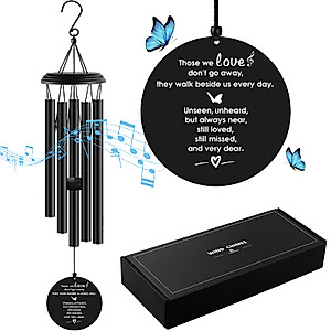 YOUNTASY Wind Chimes for Loss of Loved One Prime, Windchimes in Memory of a Loved One, Father Mother Bereavement/Sympathy/Memorial Gifts for Remembrance, 35in