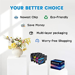 BINKSYLER Compatible LC3037 XXL Ink Cartridges Replacement for brother LC3037 LC3037XXL LC3039 Work for Brother MFC-J6945DW MFC-J6545DW MFC-J5845DW MFC-J5945DW(1 Black,1 Cyan,1 Magenta,1 Yellow)4 Pack