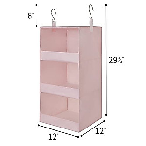 GRANNY SAYS Bundle of 2-Pack Hanging Organizer & 1-Pack Closet Hanging Shelves