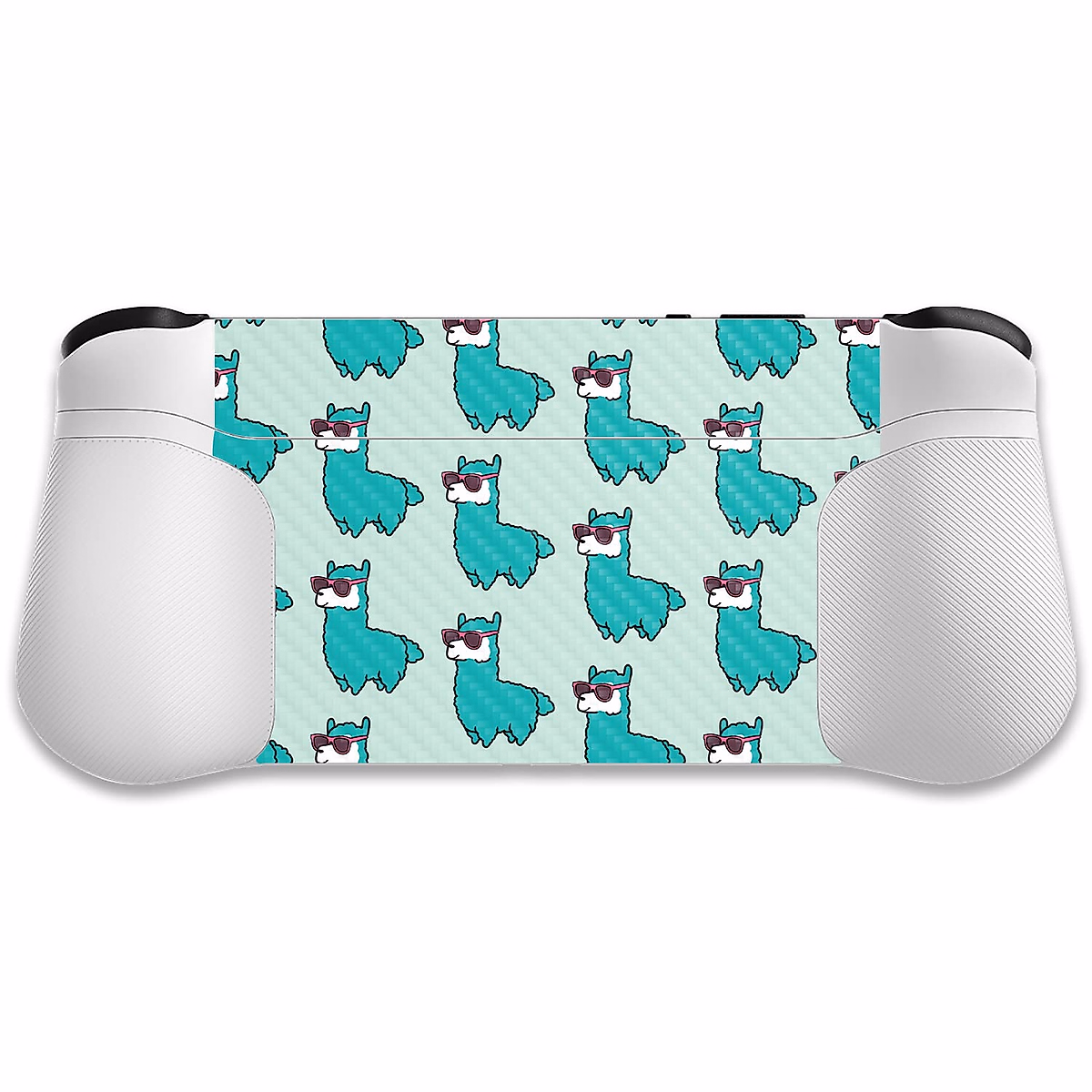 MightySkins Carbon Fiber Skin Compatible with Logitech G Cloud Gaming Handheld - Awesome Alpacas | Protective, Durable Textured Carbon Fiber Finish | Easy to Apply | Made in The USA