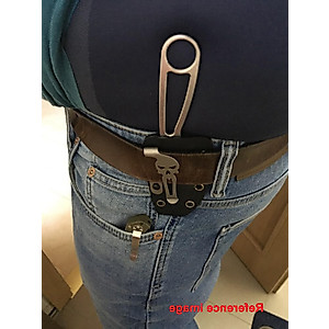 29mm x 69mm Metal Spring Belt Rose Black Color Clips for Kydex Sheath Holster Knife Sheath Clip (Left Style