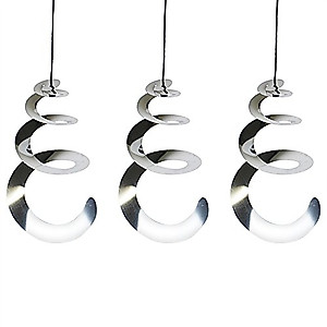 Patio Eden - 3 Pack- Scare Birds Away - Hanging Spiral Bird Deterrent - Bird Scare Repellent Tape Alternative