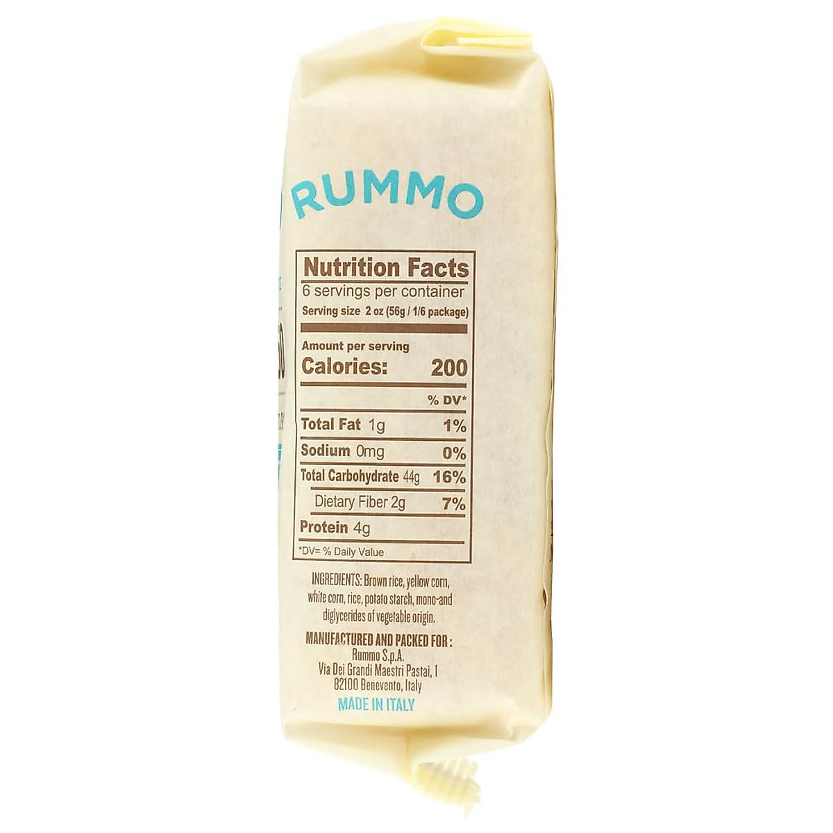 RUMMO SPA Rigatoni N degree 50 | Italian Gluten Free Pasta | 12 Ounce (Pack of 4)