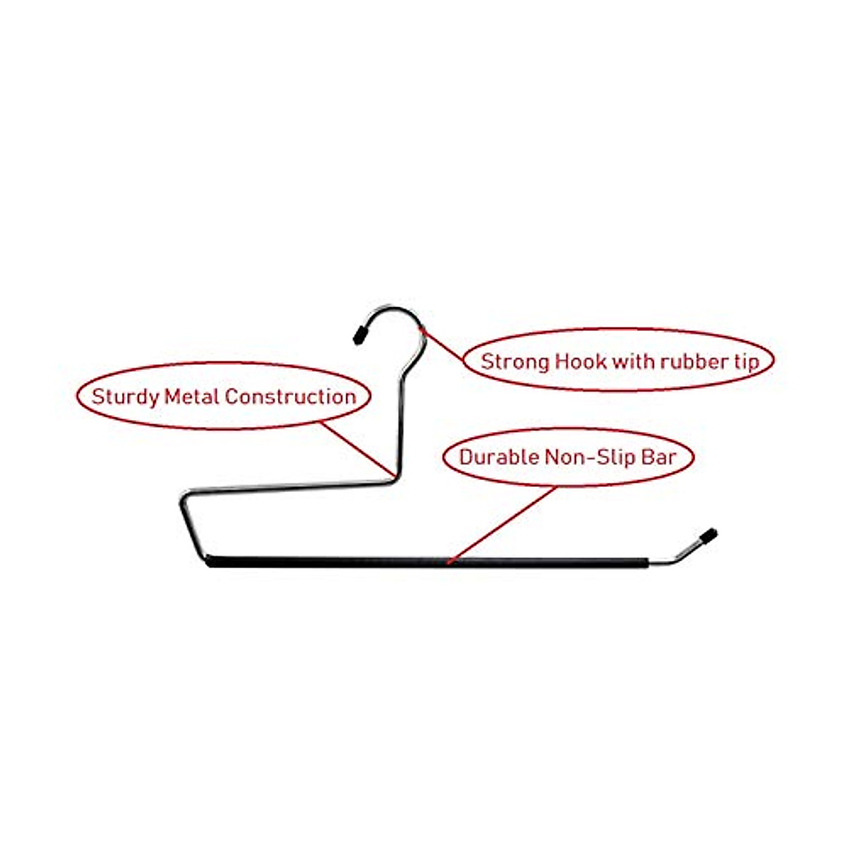 NAHANCO 201NOTAIL19 19" Custom Sleeping Bag Hanger (Pack of 12)