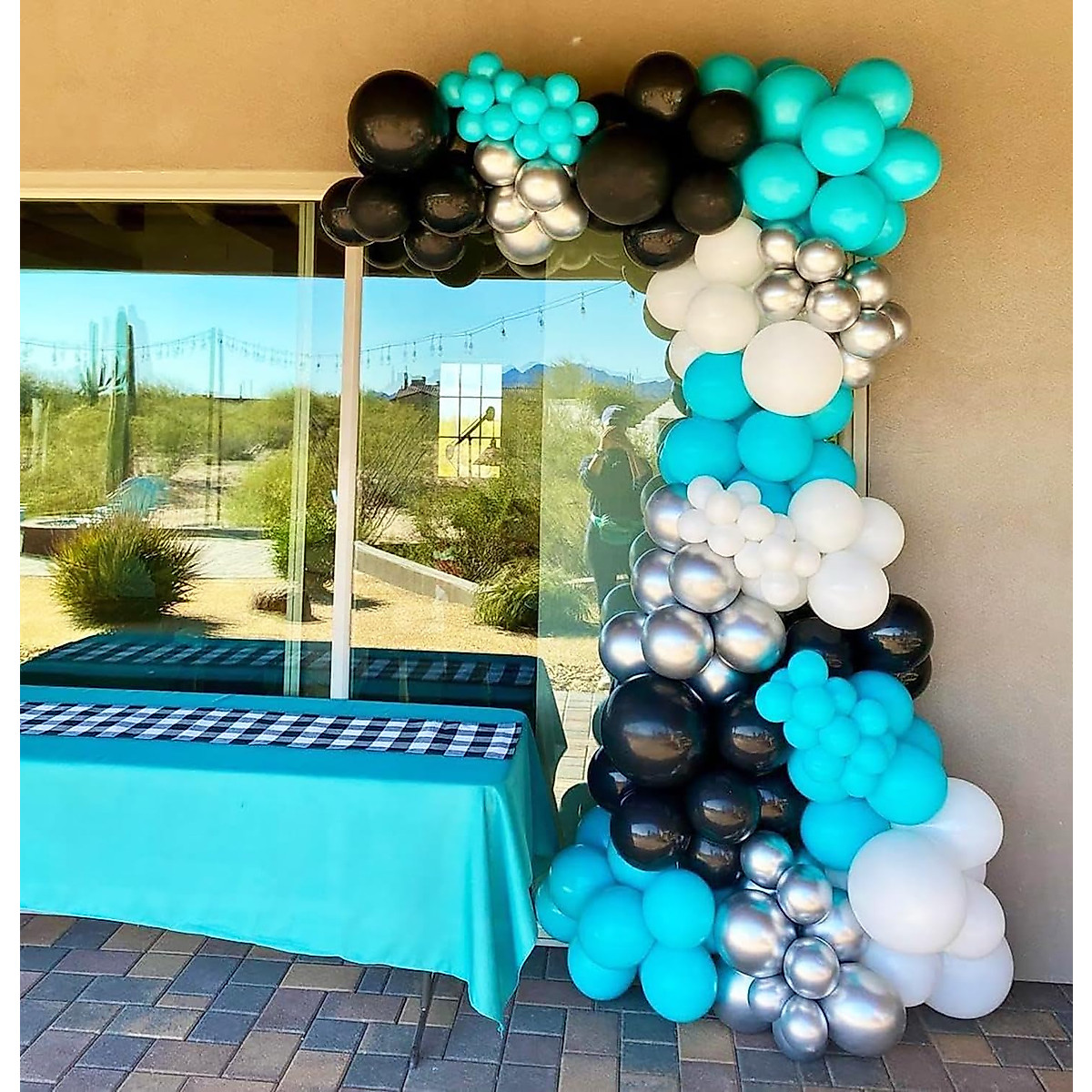 Teal Graduation Party Decorations 2024/Teal Turquoise Black Balloons/Teal Black Graduation Decorations 2024 30pcs Balloons Breakfast Turquoise Black Birthday Decorations Bridal Shower