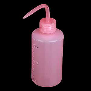 Reusable 10PC squeeze bottle 250mL Wash Clean Clear White Plastic Green Soap Lab Wash Squeeze Diffuser Bottle for Home (Color : Pink)