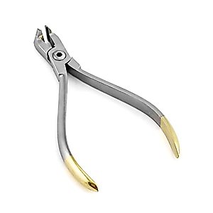 QWORK Distal End Cut Plier, Orthodontic Cutter Dental Surgical Instrument Tool for Fixed and Cutting Hard and Soft Wire,Braces Removal Tools Dentist Extraction Kits