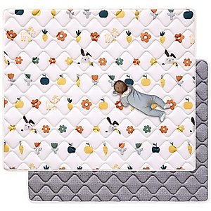 Premium Foam Baby Play Mat 79" X 71", Extra Large Activity Playmats for Babies,Toddlers, Infants, Soft Thicker Sponge Baby Mat for Floor, Play & Tummy Time, Machine Washable for Easy Care