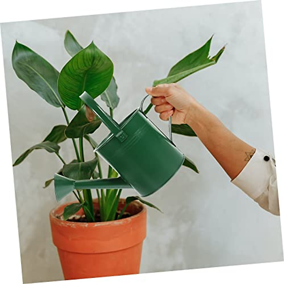 Yardwe Watering can Iron Watering Kettle misting Plant Mister Garden Planting Tool Plant Iron Watering Pot Double Handled Watering Pot Watering Flower Kids Tools Shower Head Metal Child