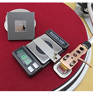 Riverstone Audio Precision RECORD LEVEL Turntable Stylus Tracking Force Pressure Gauge/Scale 100g, 0.005g Resolution (Graphite)
