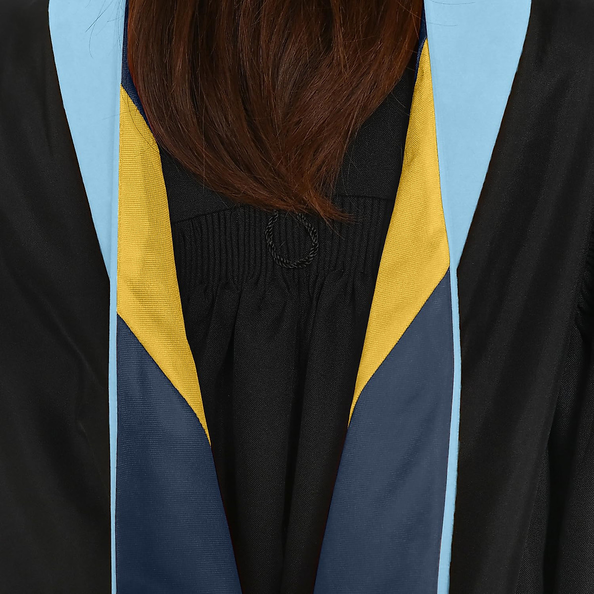 Endea Graduation Masters Hood for Education, Counseling & Guidance, Arts in Education College Degrees - Unisex (Light Blue/Navy Blue/Gold)