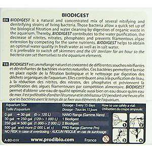 Prodibio Bio Digest, Nitrifying Bacteria, Fresh and Salt Water, 30/1 mL vials, 30 gal and up