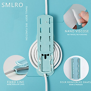 6 Pack Power Strip Holder Self Adhesive Power Strip Mounts with Wire Wrap Function…