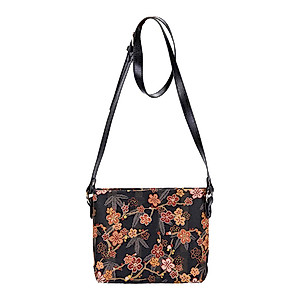 Signare Tapestry Crossbody Bag Shoulder Purse for Women In Ume Sakura Design Japanese Style (XB02-SAKURA)