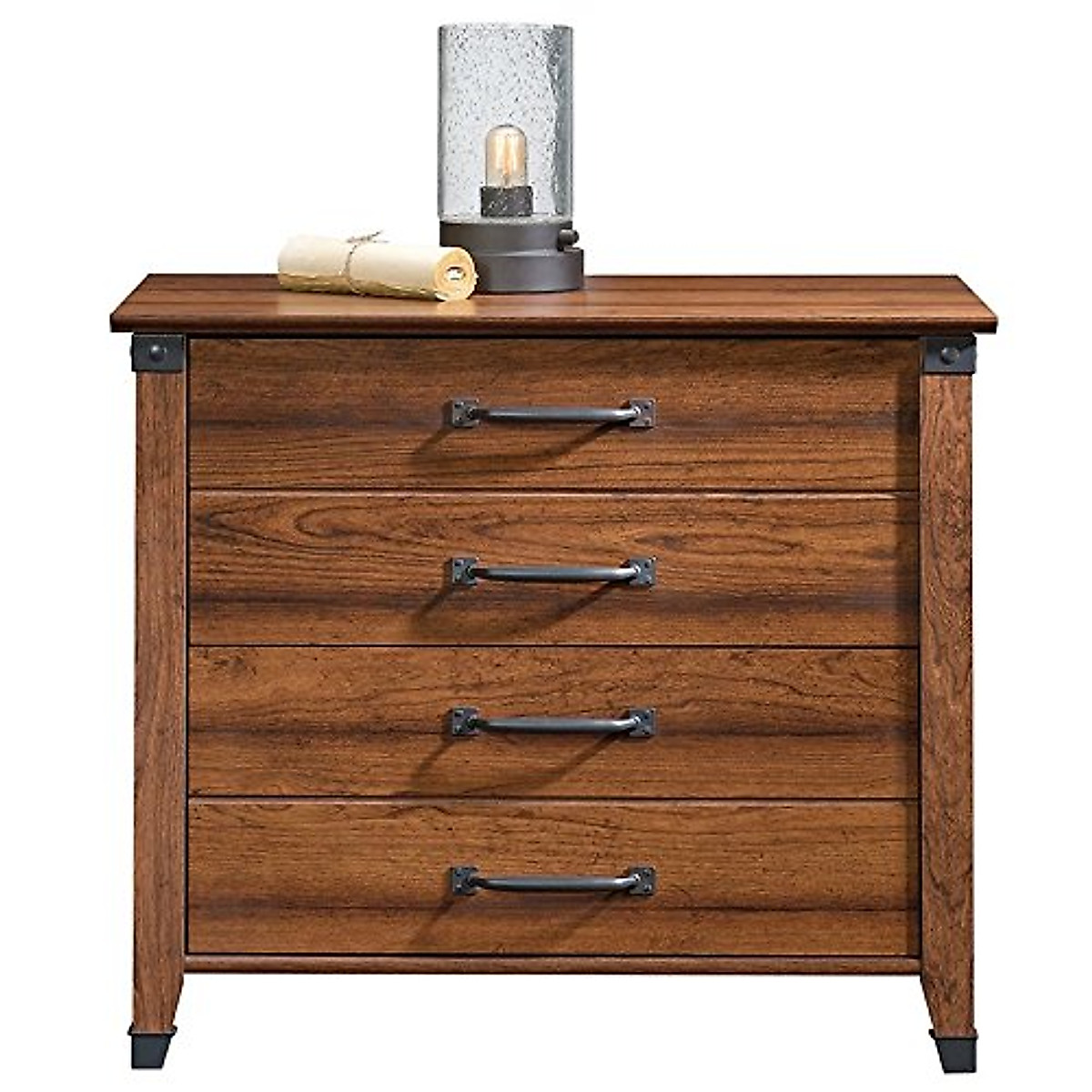 Sauder Carson Forge Lateral File, Washington Cherry finish
