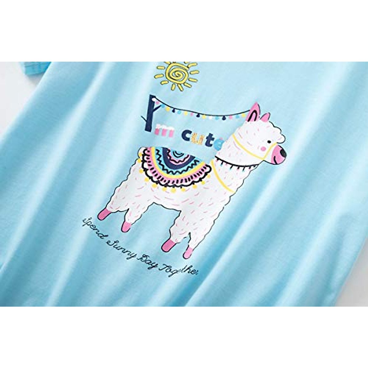 HOWINCO Pajamas for Women Cute Print Tops with Capri Pants Two Piece PJ Sets Plus Size Soft Sleepwear