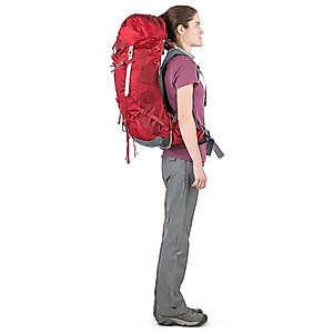 Osprey Packs Women's Ariel AG 65 Backpack, Picante Red, Large