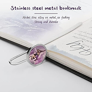 Pin Up Girl Metal Bookmark for Women Men Cute Bookmarker Page Markers for Birthday 1.2"