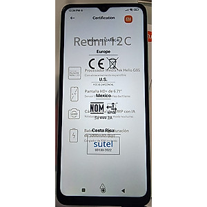 Xiaomi Redmi 12C 4G LTE (128GB + 6GB) Factory Unlocked GSM 6.71" 50MP Dual Camera (Tmobile Tello Mint & Global) + (w/Fast Car Charger Bundle) (Graphite Gray Global)