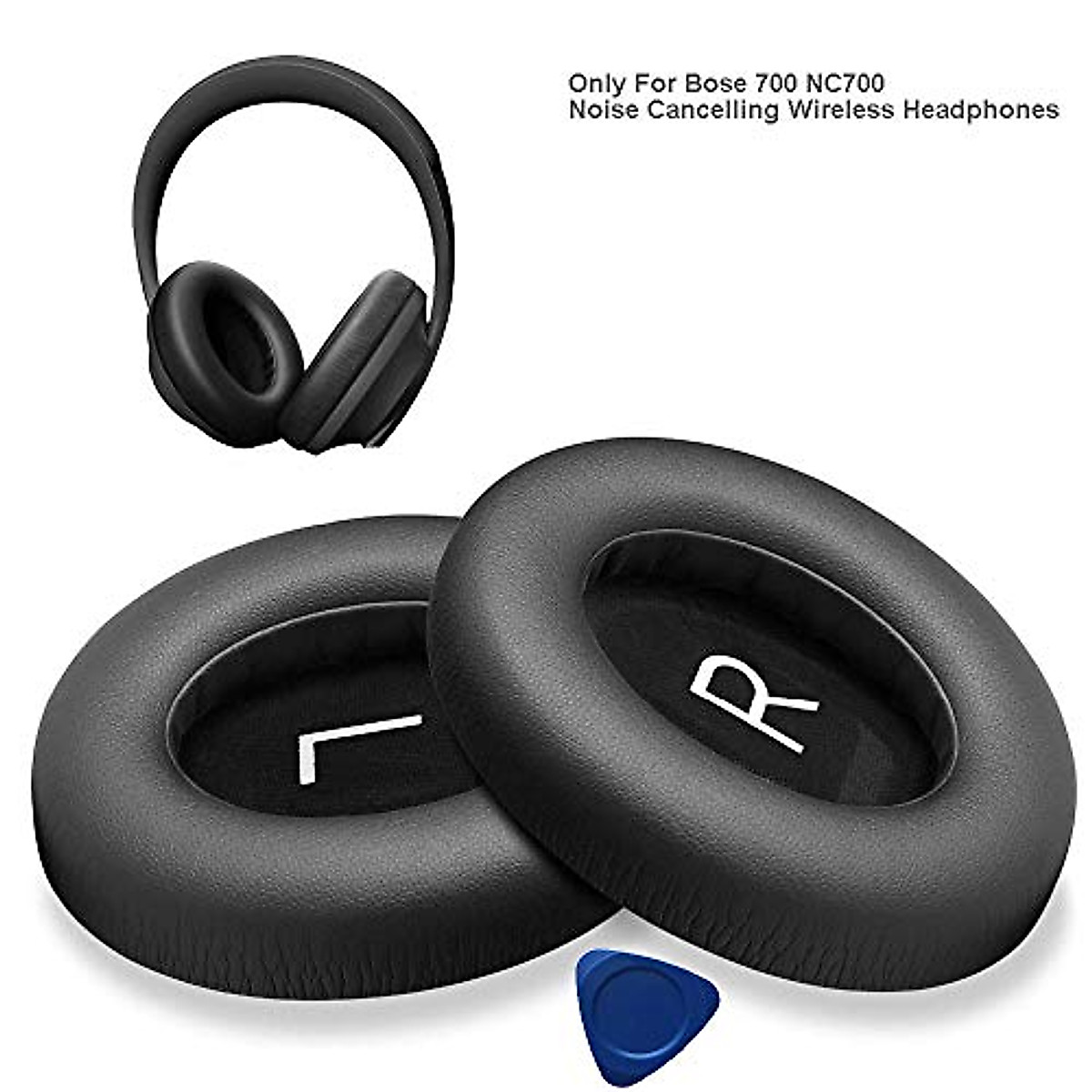 Replacement Ear Pads Ear Cups Compatible with Bose 700 NC700 Noise Cancelling Wireless Headphones Earpad Comfort PU Leather Headset Ear Cushions Cover