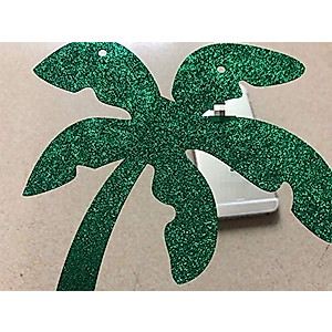 Gold Glitter Hawaii Beaches Banner Hawaii Beaches Coconut Tree Banner- Hawaii Luau Summer Beach Party Decoration Supplies