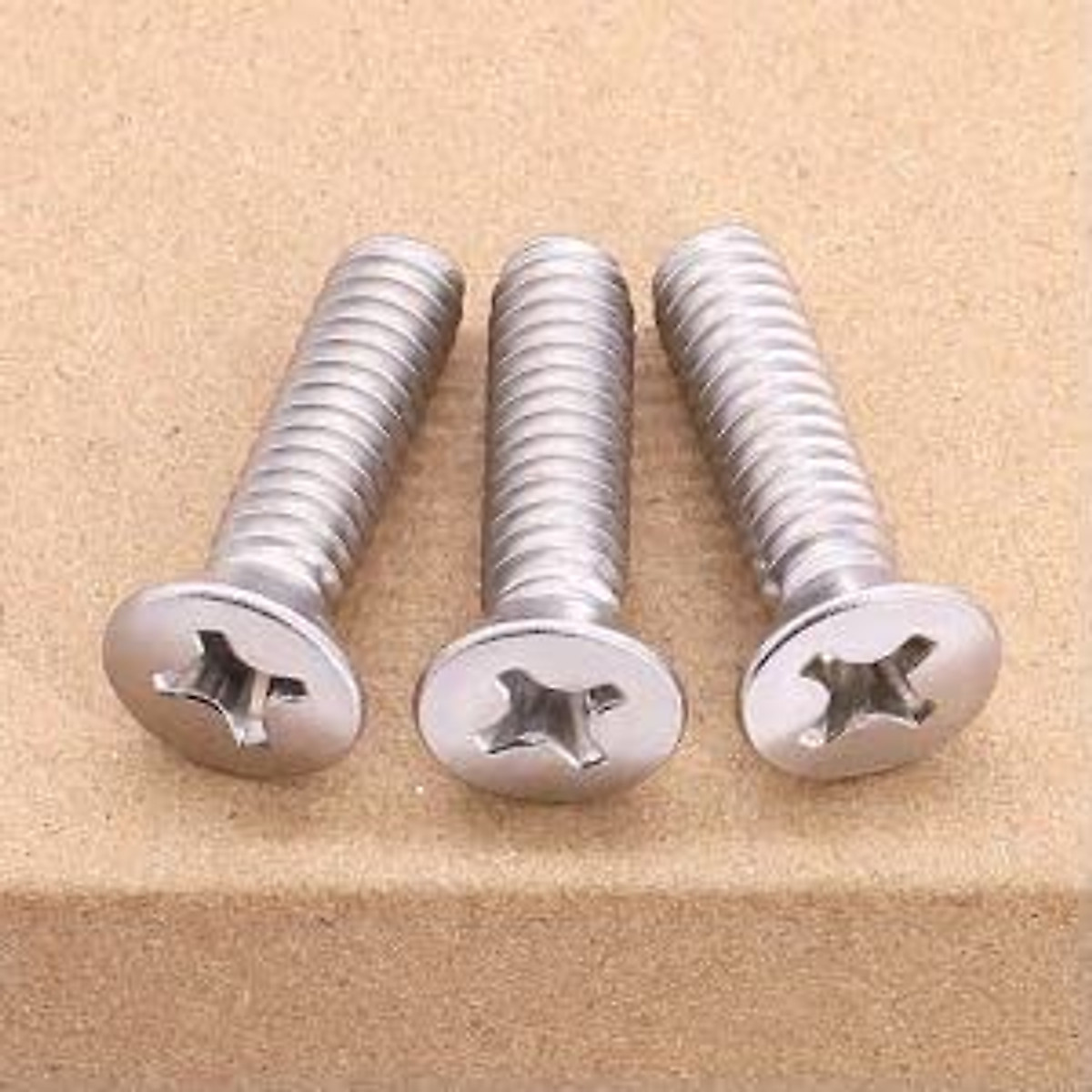 4-40 x 3/8" (100 pcs) Flat Head Machine Screws, 304 Stainless Steel (18-8), Phillips Drive, Cross Recessed 80° countersunk Head Screws, Coarse Thread UNC, ANSI B18.6.3-2
