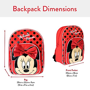 Disney Minnie Mouse Girls Minnie Mouse Backpack With Bow
