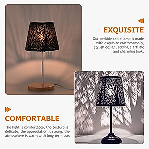 OSALADI Lamparas De Pie para Sala Tree Shadow Lamp Bedside Lamp Decorative Nightstand Lamp Desk Lamp Contemporary Style Small Accent Table Lamp for Living Room Bedroom Galaxy Lamp