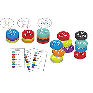 AMIGO Code Stack! — Crack The Code Family Word Game with 4 Games in 1 for Up to 8 Players