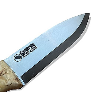 Casstrom No.10 SFK - Sleipner/Scandi/Curly Birch/Firesteel - Fixed