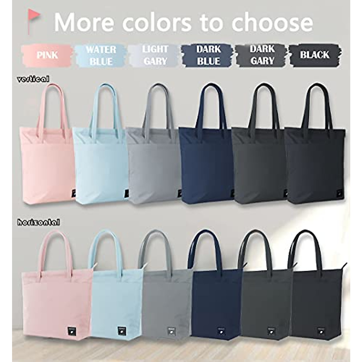 H HIKKER-LINK Womens Large Waterproof Tote Bag Shoulder Bag with Multi-pocket for Work Gym Pool and Daily Bags Drakbule