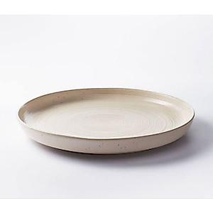 15" Stoneware Round Serving Platter Cream - Threshold designed with Studio McGee