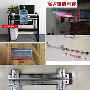 LMDX Slide Keyboard Tray Under Desk - for Keyboard Mouse Holder Workspace Organizers - Adjustable Height Desk Extender - Ergonomic/Protect Eyesight - Slide-Out Keyboard Drawers, White, 70cm x 27cm