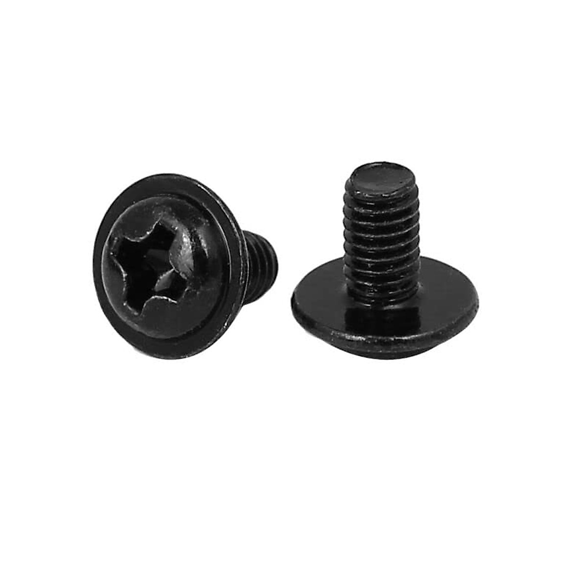 Tool parts Computer PC Case Washer Motherboard Screw Black PWM3 x 5mm 100pcs
