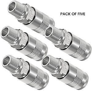 S-1816 1/2" Male Body G Style Coupler Air Fittings Air Plug Coupler (5pcs)