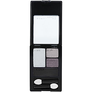 Maybelline New York Expert Wear Eyeshadow Quads, Charcoal Smokes, 0.17 oz.