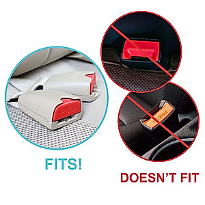 Morlike Silicone Belt Buckle Holder (Black, 2 Pack)