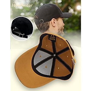 Artexia Baseball Cap 100% Cotton Hats for Men Hats for Women Cooling Performance Womens Baseball Caps Black Baseball (Black)